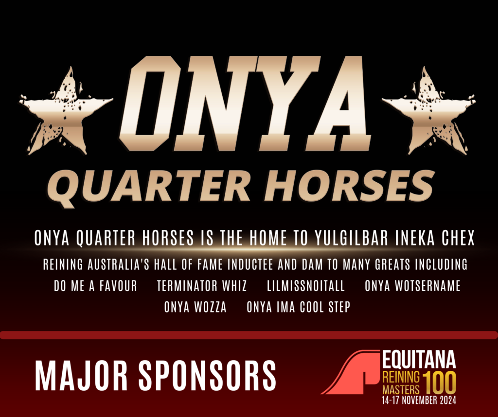 Reining Masters 100 Major Sponsors - EQUITANA Melbourne